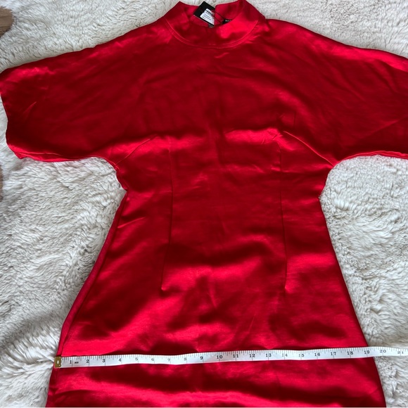 Nasty Gal | Dresses | Nasty Gal Red Fine Satin Midi Dress Size 4 | Poshmark